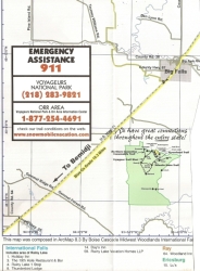 Voyageurs Snow Map