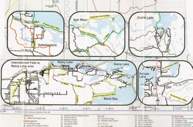 Voyageurs Snow Map