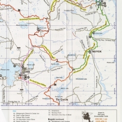 Voyageurs Snow Map